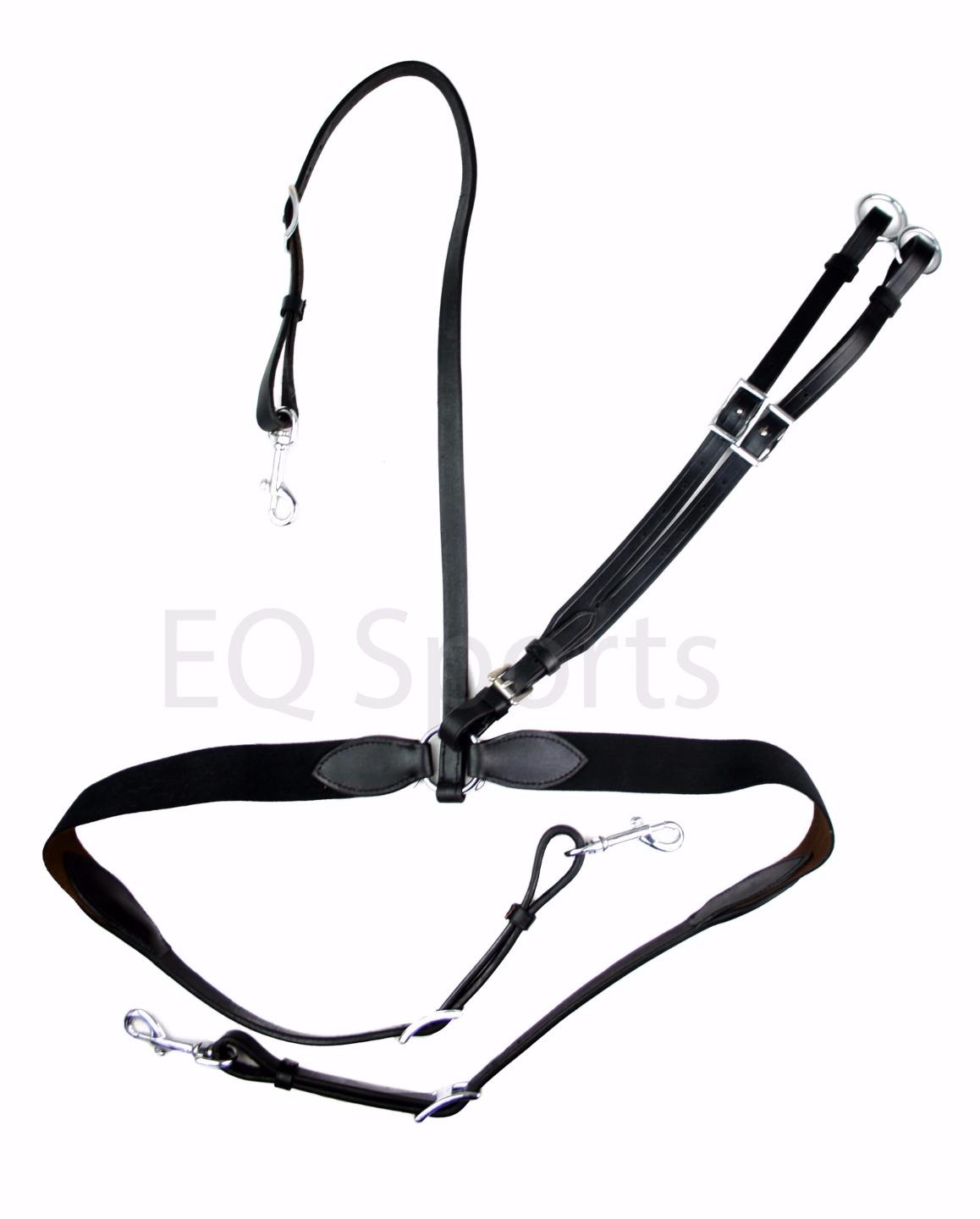 3 Point Leather Breast Plate – EQ Sports